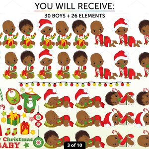 Christmas Baby Boys Clipart - Vector Christmas Clipart, Baby Clipart ...