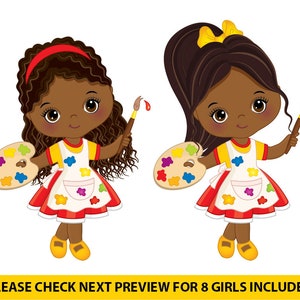 Artist Clipart - Vector Artist Clipart, Girl Clipart, Artist Girls ...