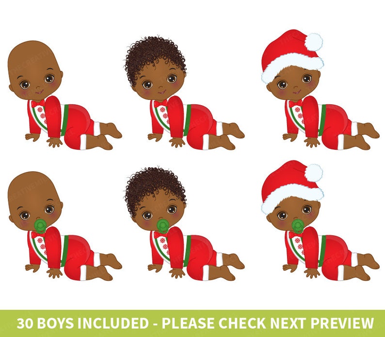 Christmas Baby Boys Clipart Vector Christmas Clipart Baby | Etsy