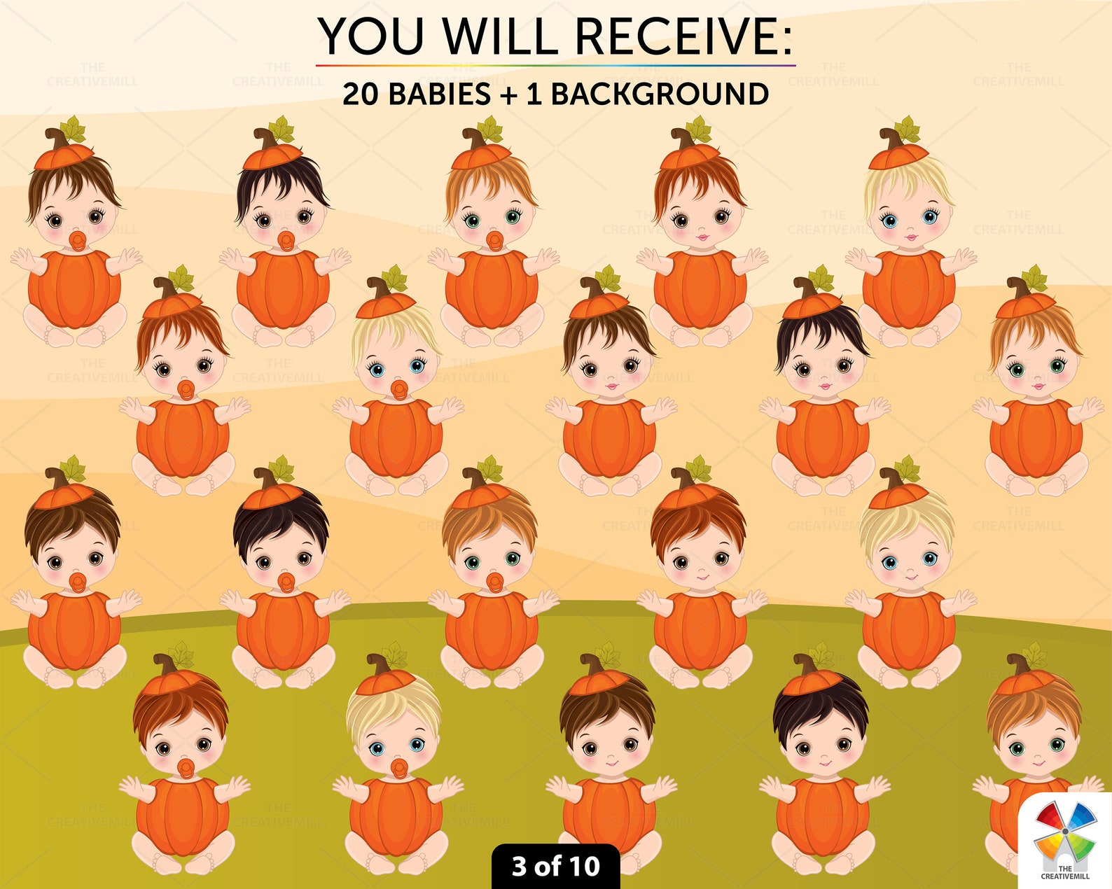 Little Pumpkin Clipart Vector Newborn Fall 1 Year Old Baby - Etsy