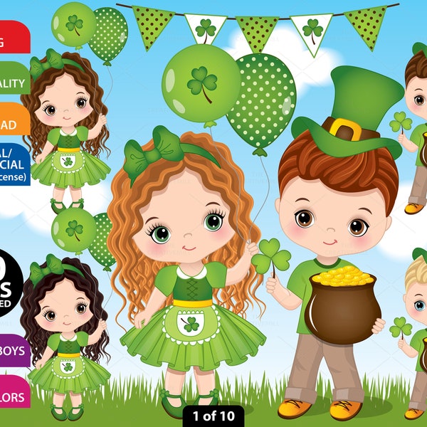 St Patricks Clipart - Etsy