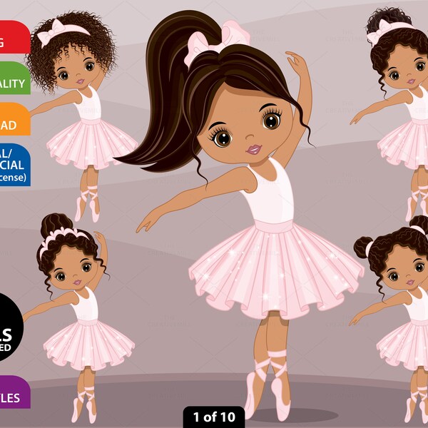 Ballerina Clipart - Etsy