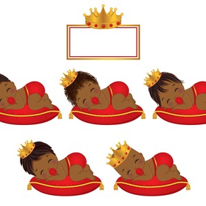 Baby Prince Clipart, Newborn, Royal Red, Baby Shower, Little Prince ...