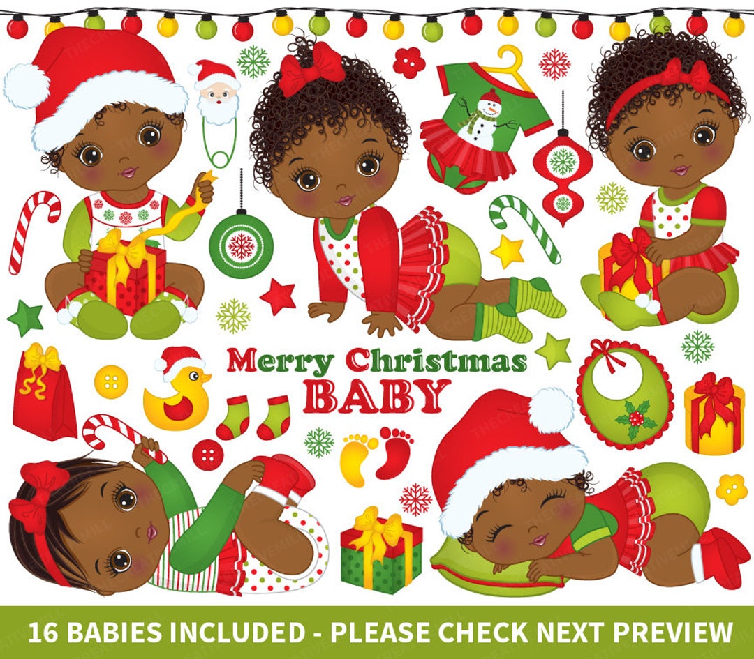 Christmas Baby Girl Clipart - Vector Christmas Clipart, Baby Clipart ...