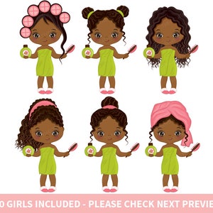 90 Little Spa Girls Clipart - Vector Spa, Spa Party Clipart, Spa ...