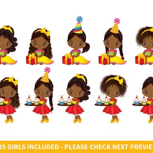 Birthday Party Clipart - Vector Birthday Clipart, Birthday Girls ...