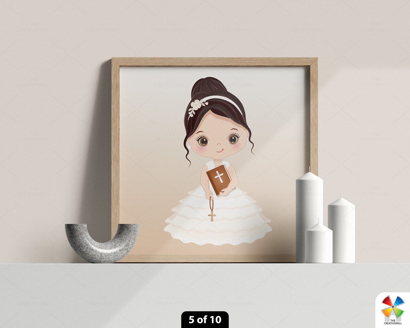 Primera Comunión Clipart Vector Comunión Linda Niña PNG - Etsy México