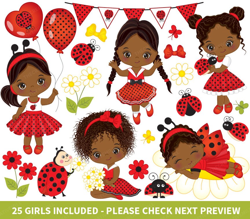 Ladybug Girl Clipart Images