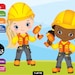 Construction Girls Clipart - Vector Construction Clipart, Girl Clipart ...