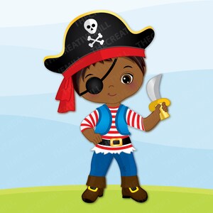 Pirate Boy Clipart Vector Pirate Clipart Boy Clipart - Etsy