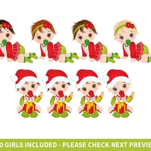 Christmas Baby Girl Clipart - Vector Christmas Clipart, Baby Clipart ...