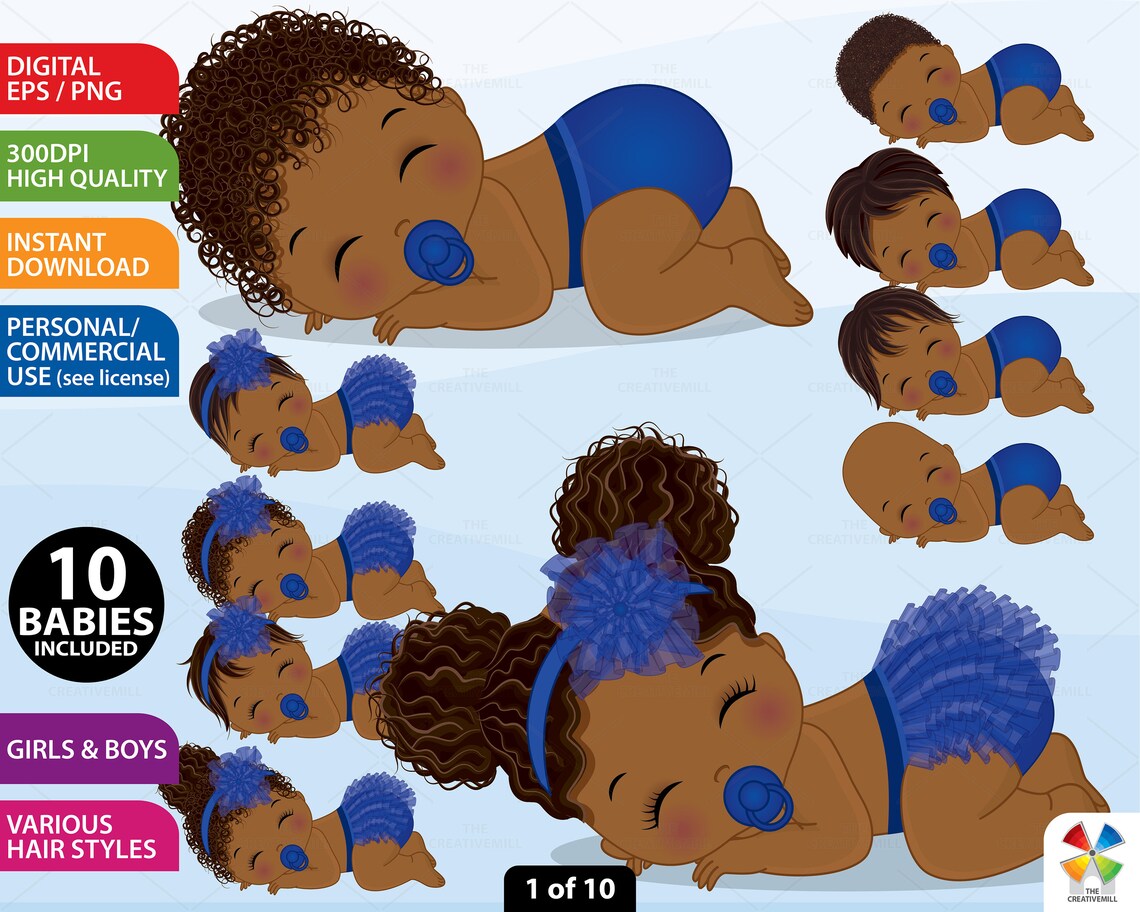 Royal Blue Baby Clipart Vector Newborn Ruffled Diaper Baby - Etsy