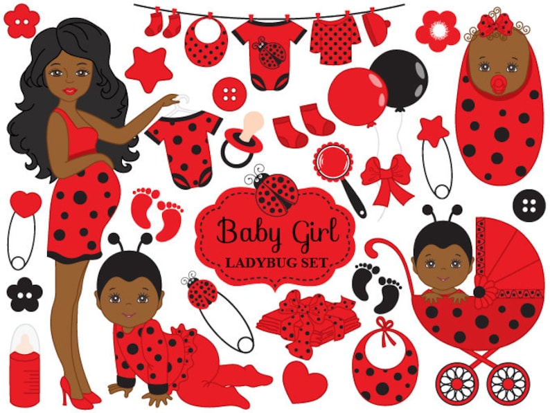 Baby Ladybug Clipart Vector African American Ladybug | Etsy Baby Ladybug Clipart Vector African American Ladybug | Etsy