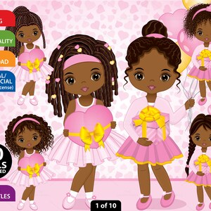 Valentines Day Clipart, Vector Valentine Day, African American PNG ...