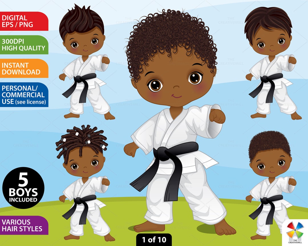 Karate Boy Clipart, Vector Sport Boy, Fighting Boy PNG, Karate PNG ...