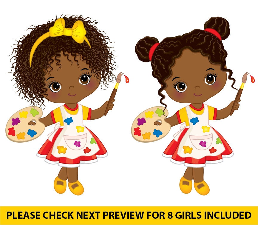 Clipart Girl Artist