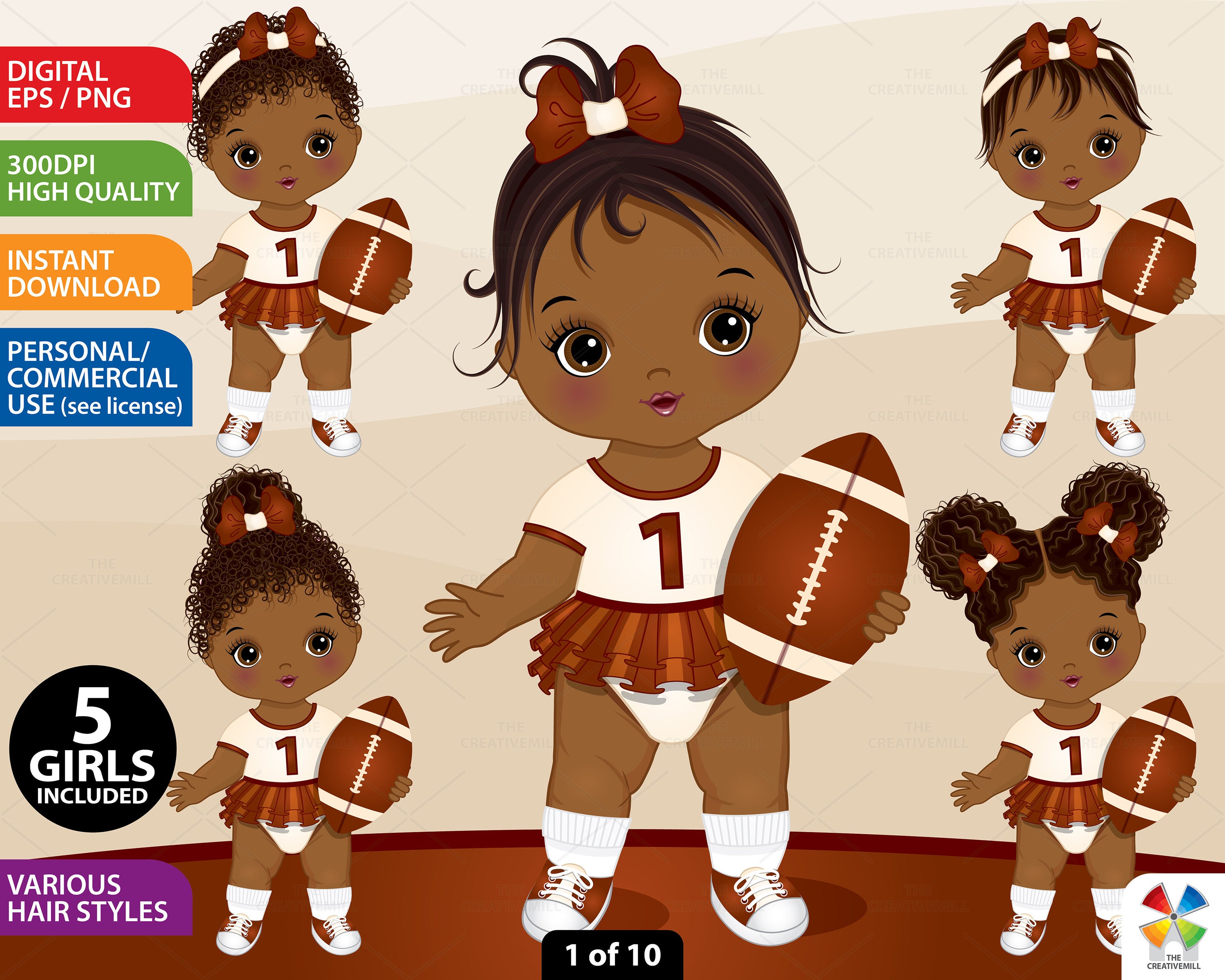 Football Baby Clipart