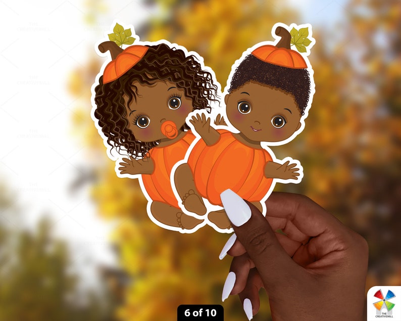 Little Pumpkin Clipart Vector Newborn Fall Black Baby Baby - Etsy