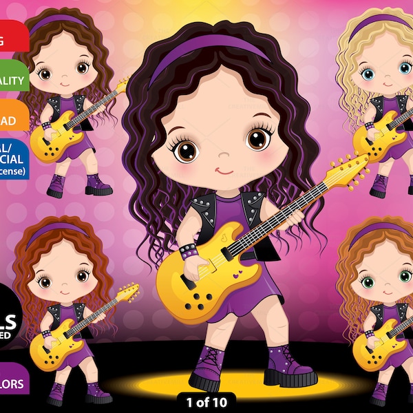 Rockstar Clipart - Etsy