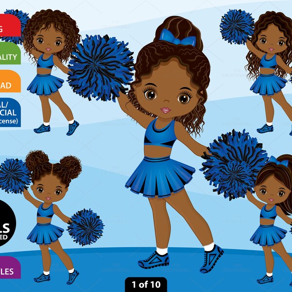 Afro Cheerleaders - Etsy
