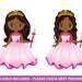 Princess Clipart Vector Princess Clipart, Fairy Tale Clipart, African ...