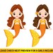 Mermaids Clipart Vector Mermaids Clipart, Fish Girls Clipart, Mermaid ...