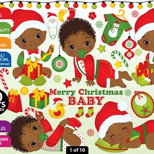Christmas Baby Boys Clipart - Vector Christmas Clipart, Baby Clipart ...