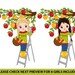 Girls Picking Apples Clipart - Vector Apples Clipart, Girls Clipart ...