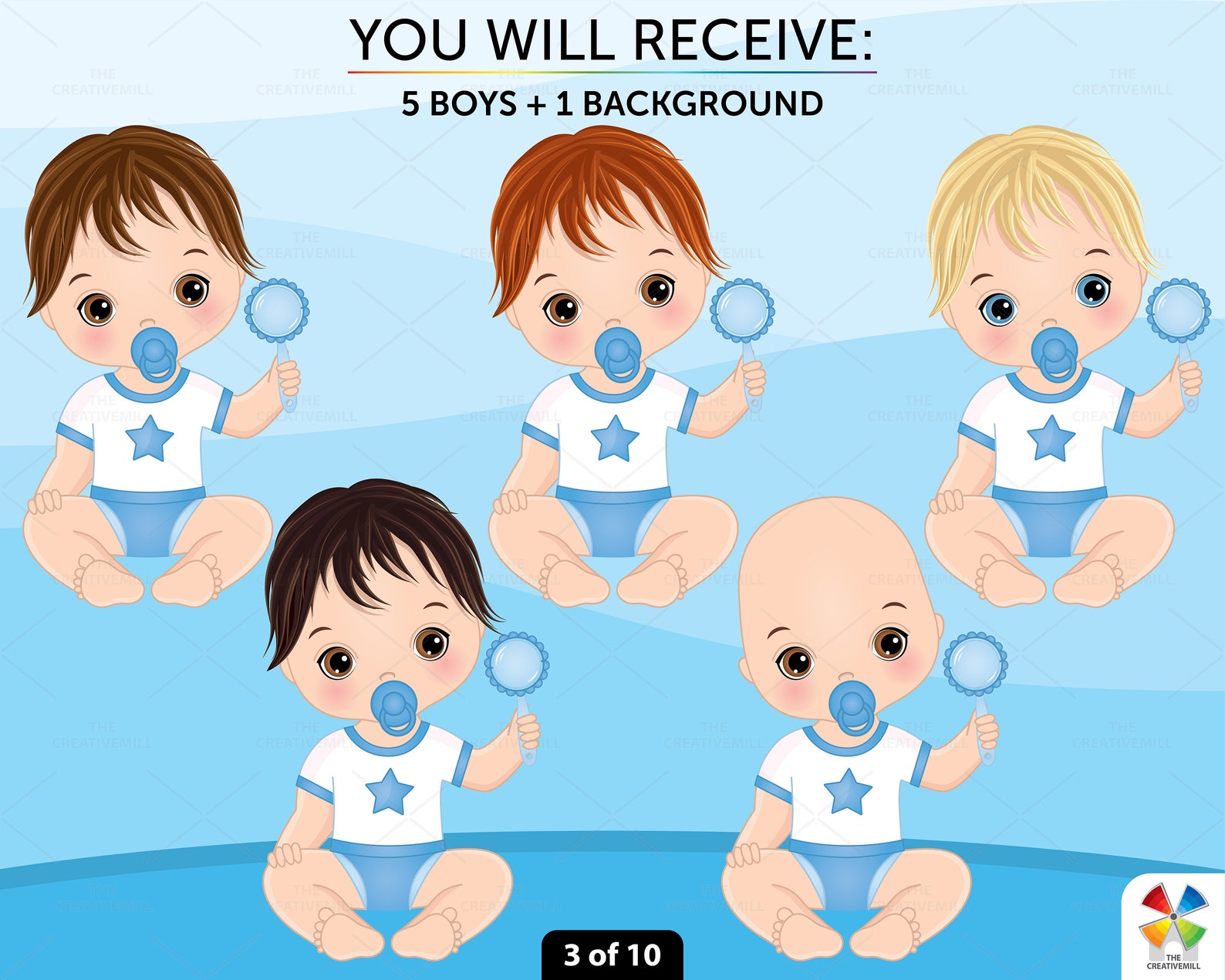 Baby Boy Clipart Vector Toddler Baby Shower Cute Little - Etsy