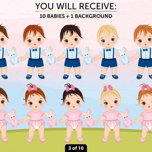 Toddler Clipart, Vector Baby Image, One Year Old, Baby Girl, Baby Boy ...