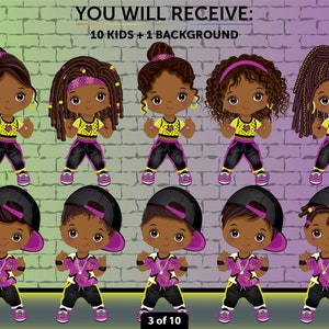 Hip Hop Clipart, Vector Break Dance, Dancing Girl, Boy, Rap Kid PNG ...
