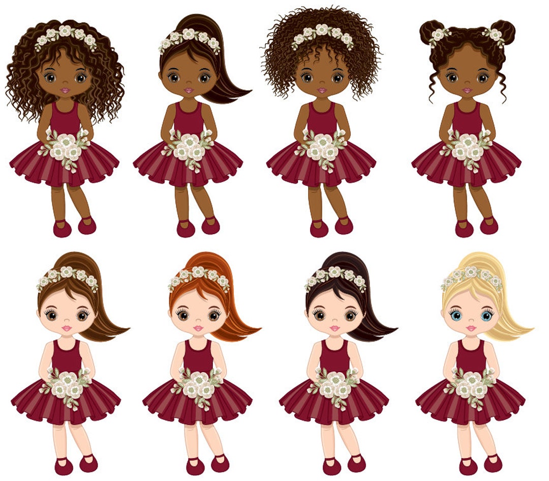 African American Teenage Girl Clipart