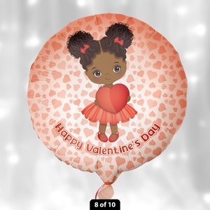 Valentine Day Kids Clipart, Vector Boy and Girl, African American, Love ...