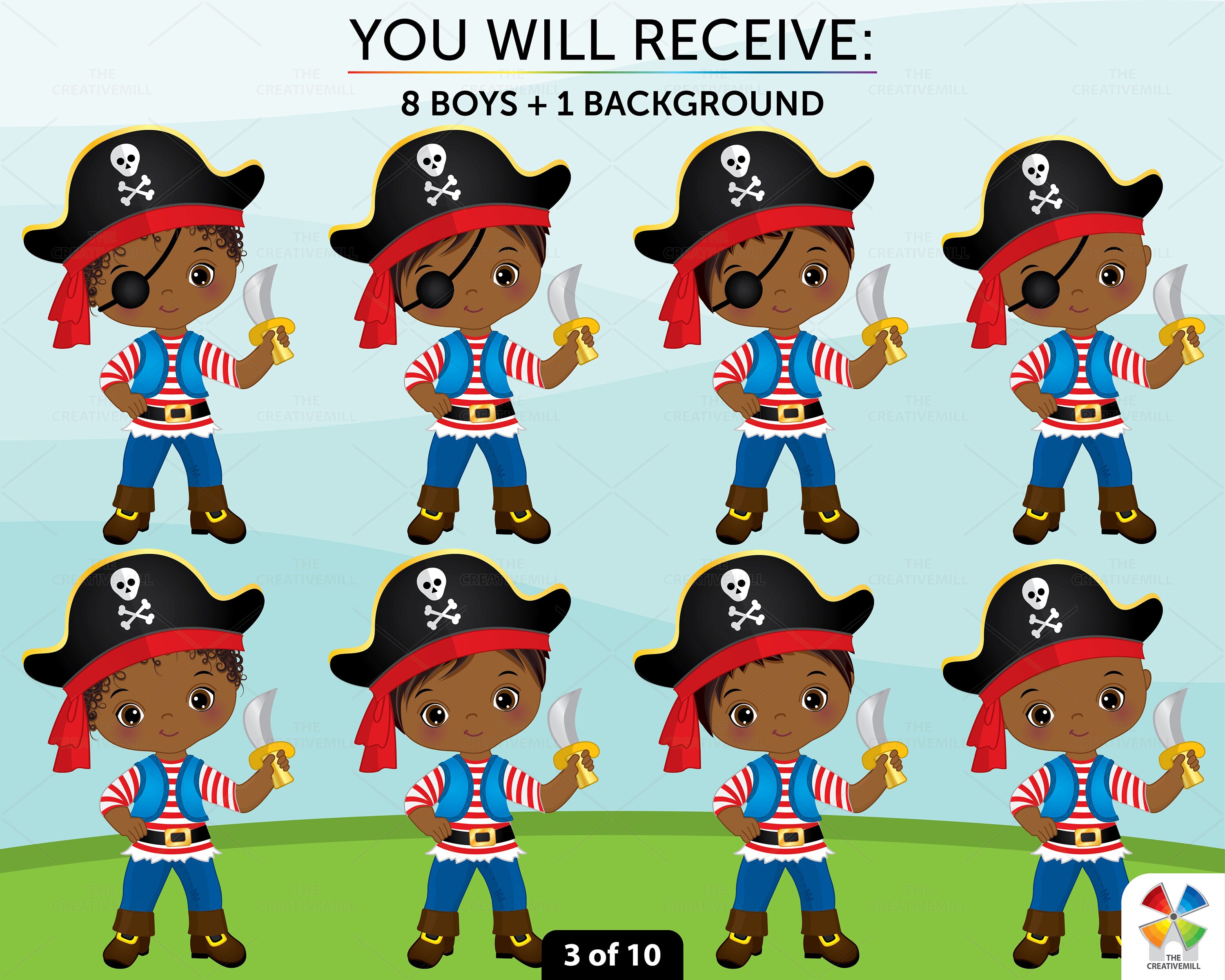 Boy Pirate Clip Art
