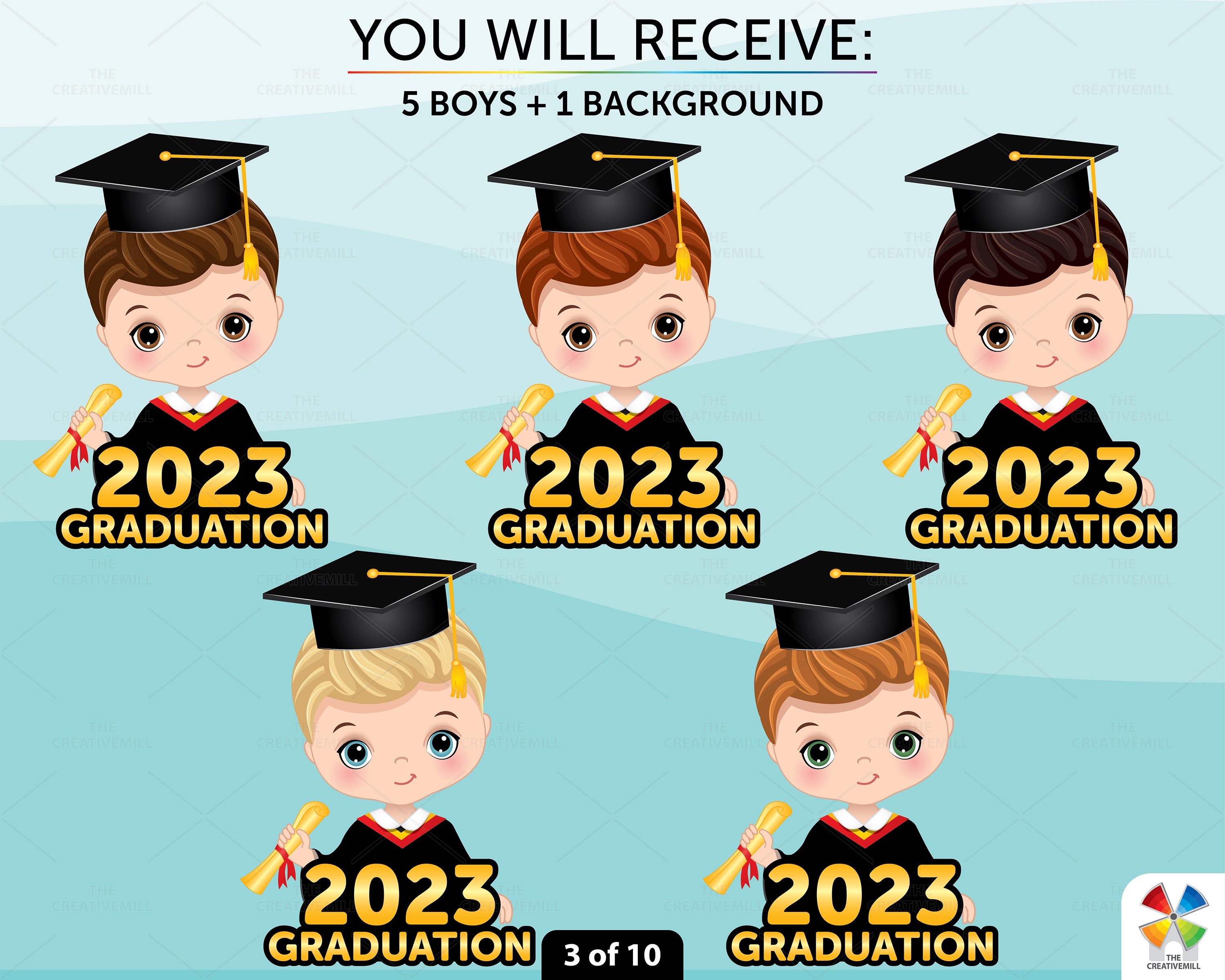 2023 Graduation Clipart Vector Preschool Student PNG - Etsy Australia