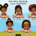 School Black Girl Clipart, Vector School Kid, African American, Study ...