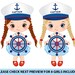 Nautical Clipart - Vector Nautical Girls Clipart, Nautical Girl Clipart ...