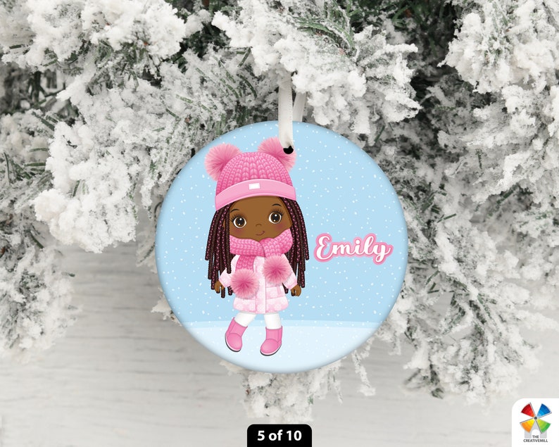 Cute Winter Girl Clipart Vector Little Girl Doll Afro - Etsy