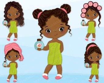 Spa Girls Clip Art | Etsy