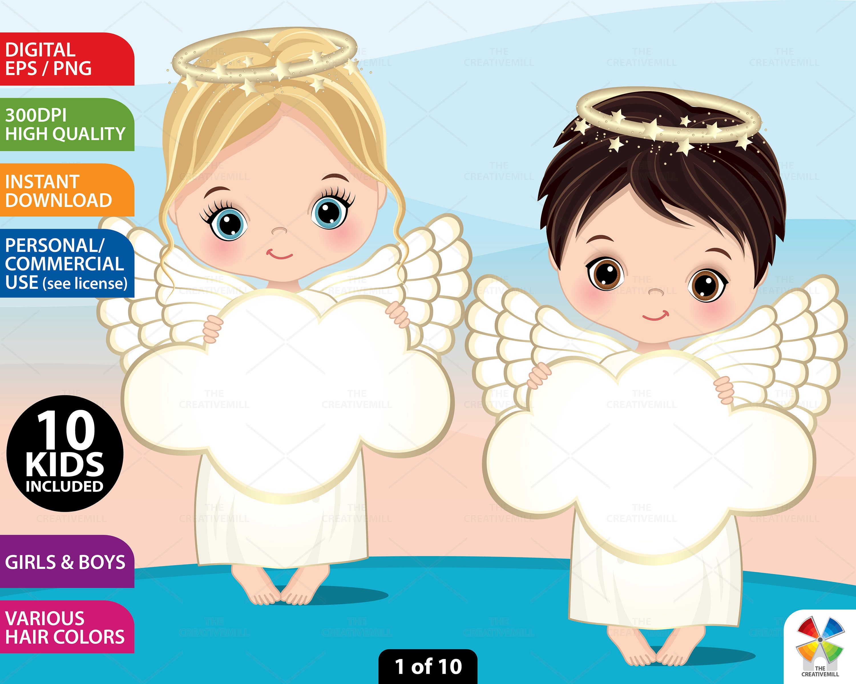 Cute Angel Clipart Vector Nativity Angel Ring Gold Wing - Etsy Canada