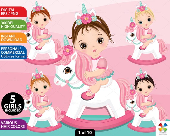 Baby Unicorn Clipart Vector Unicorn Clipart Baby Clipart - Etsy