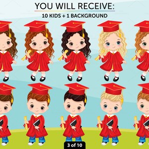 Graduation Kid Clipart, Vector Preschool, Students, Diploma, Graduation ...