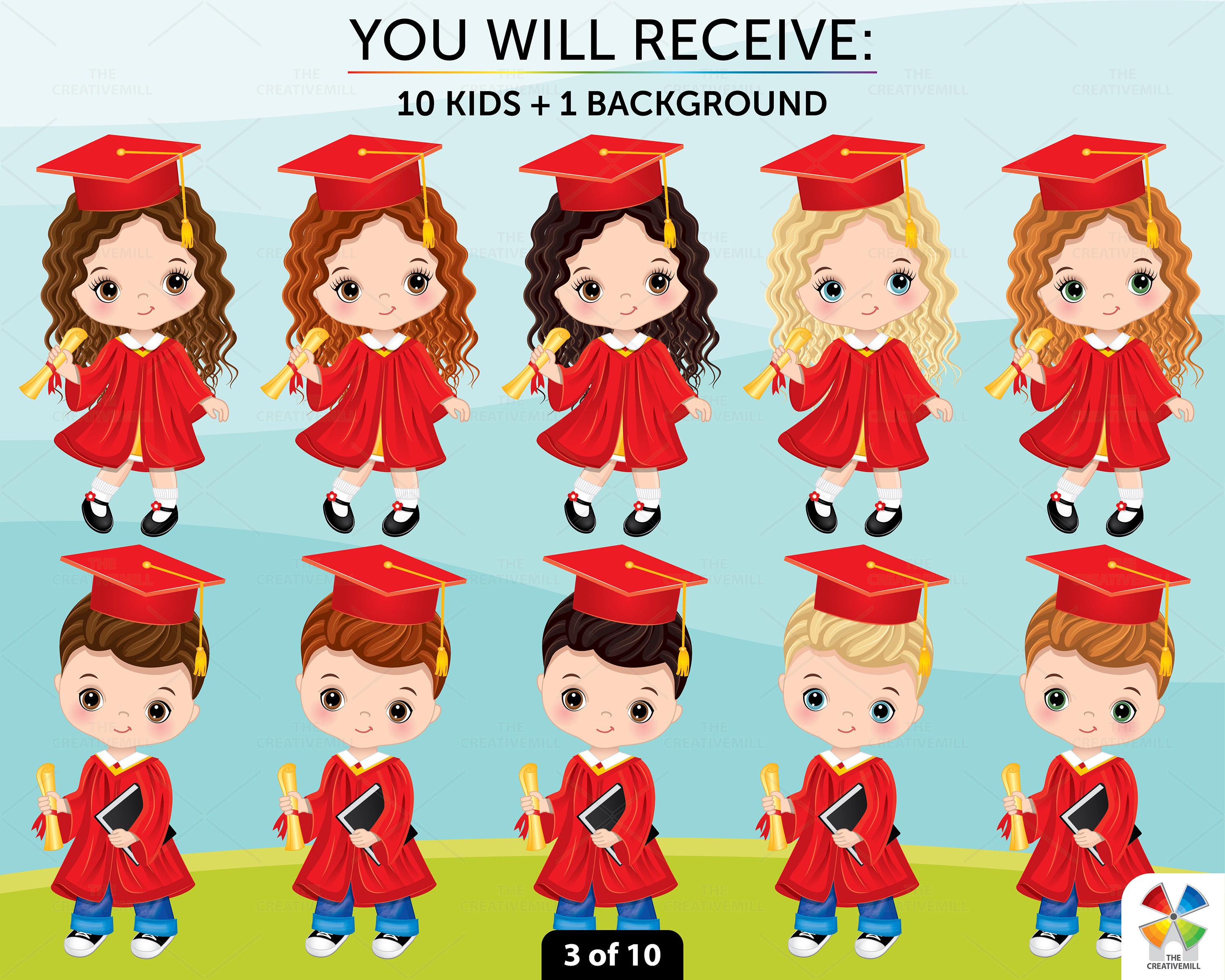 Preschool Graduation Clip Art Red