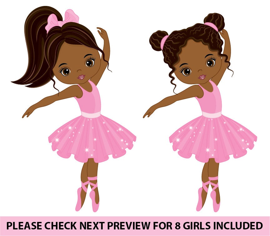 Ballerina Clipart Vector Ballerina Clipart Ballet Clipart | Etsy