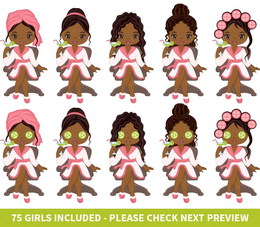 75 Spa Girl Clipart Vector Spa Girl Spa Party Clipart Spa - Etsy Israel