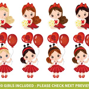 Ladybug Clipart - Vector Ladybird Clipart, Girl Clipart, Ladybug Girls ...