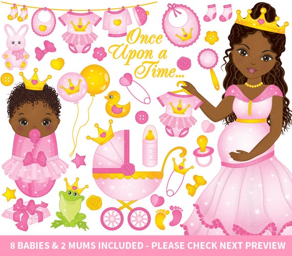 Baby Princess Clipart Vector Princess Clipart Baby Clipart | Etsy