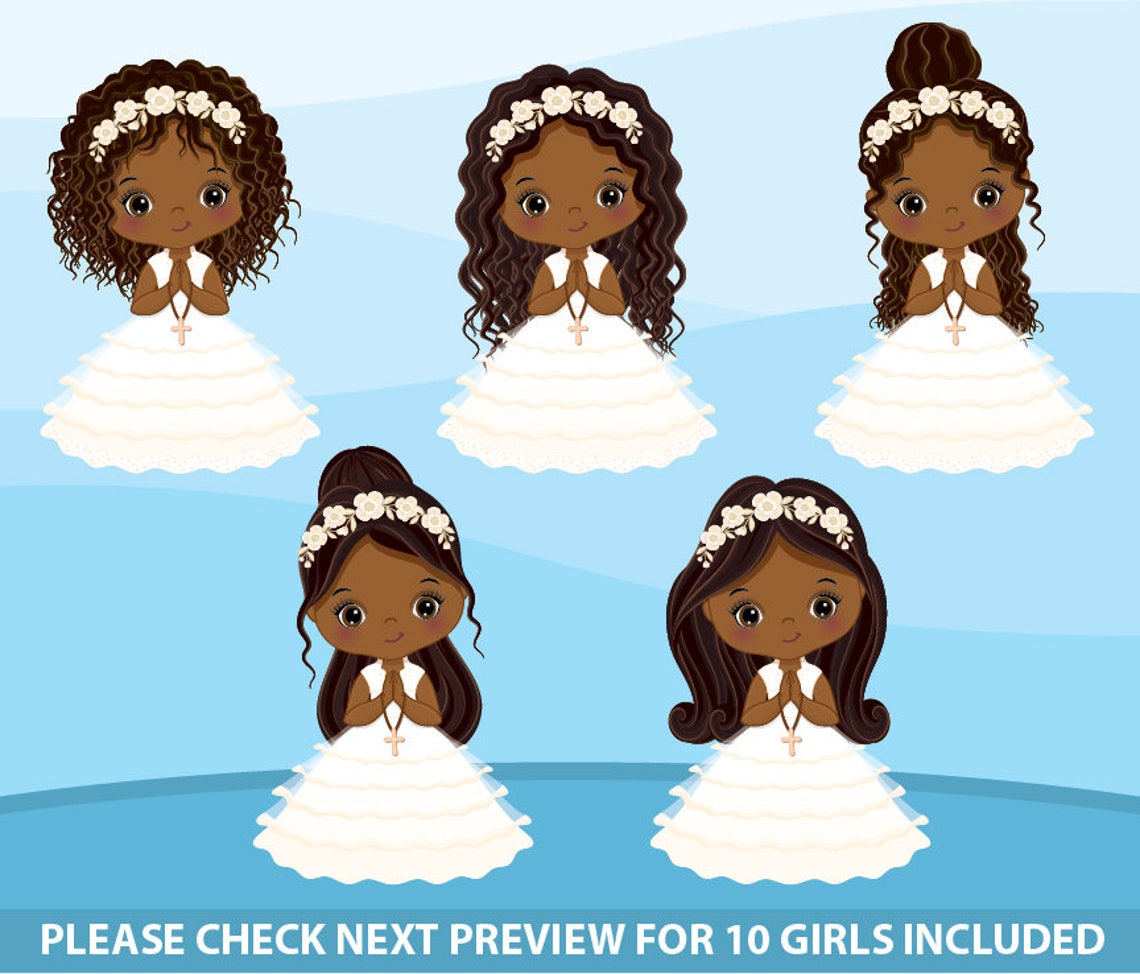 First Communion Clipart Vector Communion Clipart African | Etsy