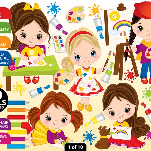 Artist Clip Art - Etsy