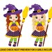 Halloween Witch Clipart - Halloween Clipart, Witch Clipart, Vector ...